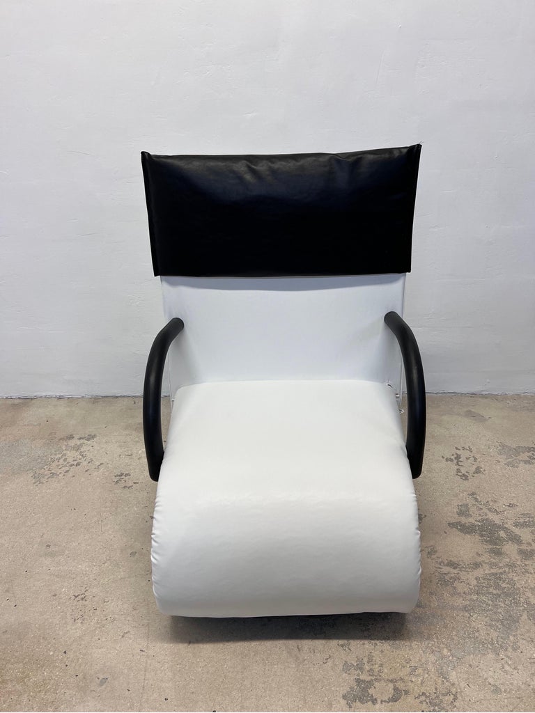 Claude Brisson Postmodern Zen Lounge Chair and Ottoman for Ligne Roset ...