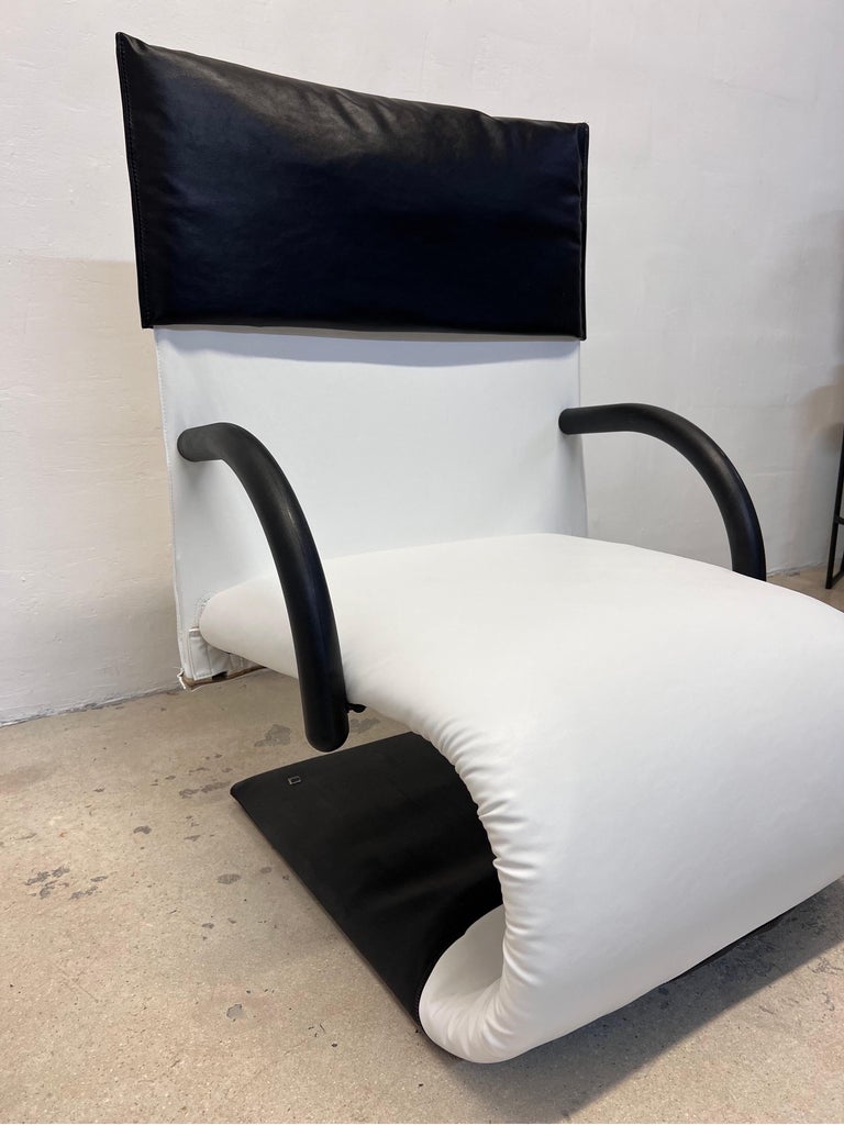 Claude Brisson Postmodern Zen Lounge Chair and Ottoman for Ligne Roset ...