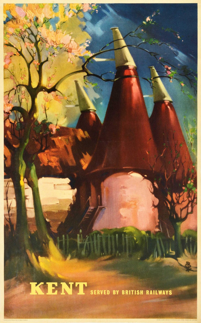 Claude Buckle - Original Vintage Travel Poster Kent British Railways ...