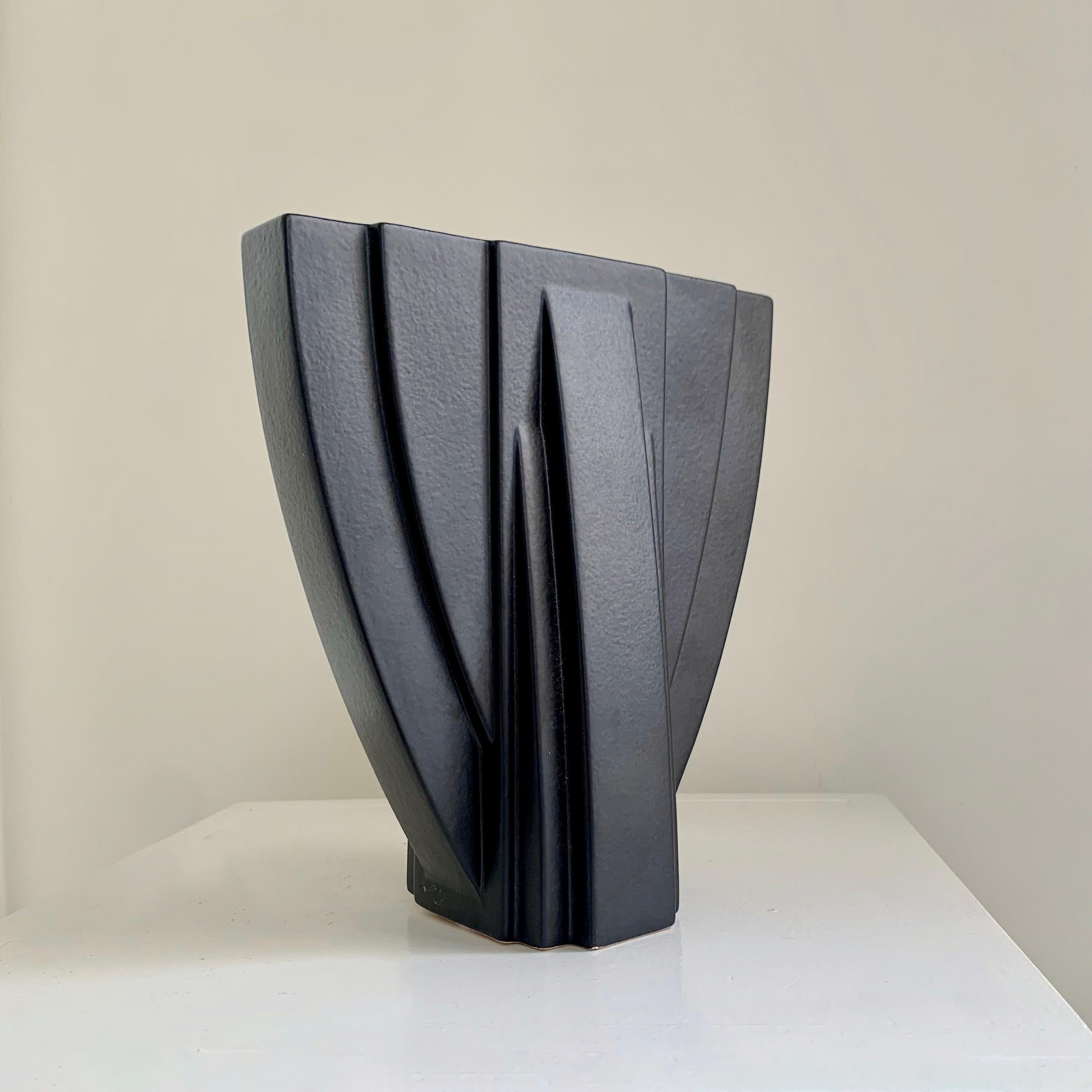 Claude Dumas Post-Modern Skyscraper Ceramic Vase, circa 1980, France ...