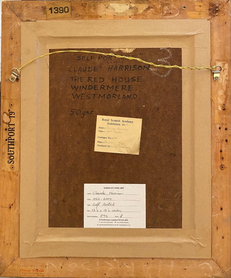 Claude Harrison - Self Portrait by Lake Windermere For Sale at 1stDibs
