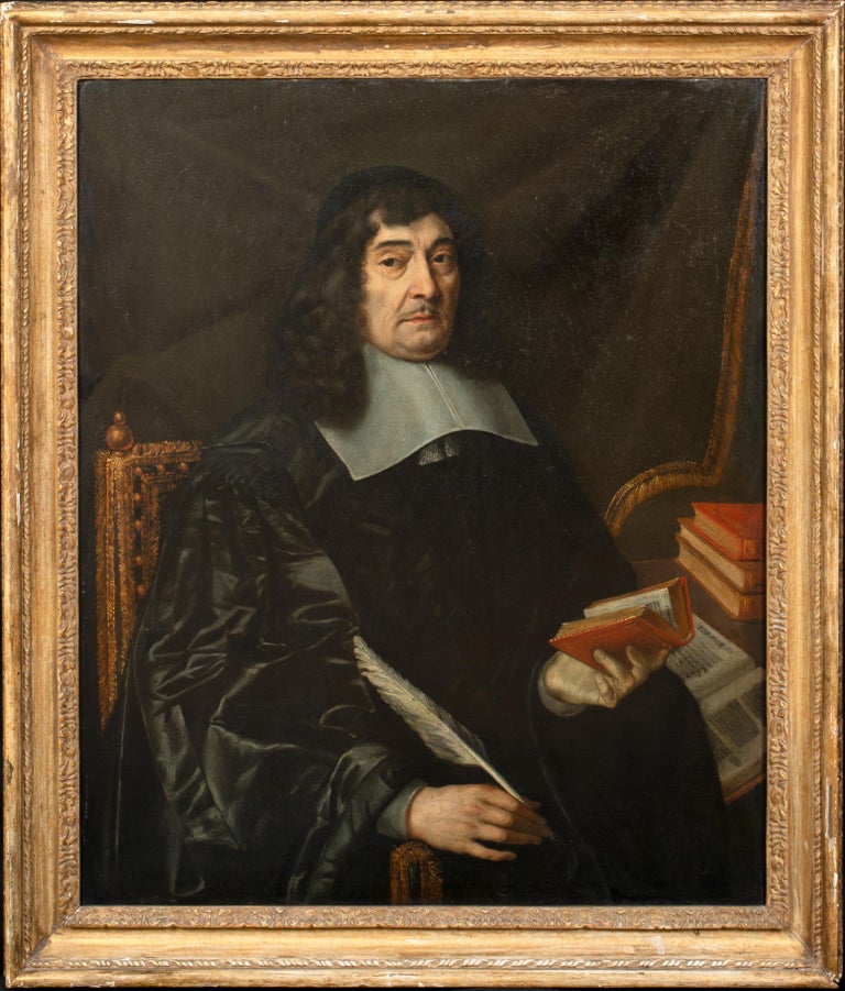 Portrait Of Rene Descartes (1596-1650) attributed to CLAUDE LEFEBVRE ...