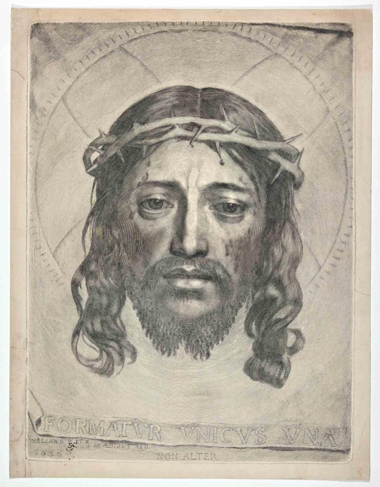 Jesus Christ - Original Etching after Claude Mellan - 18th Century at ...