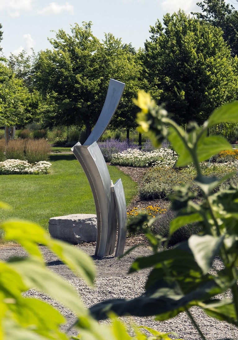 Claude Millette - Ascendance II - large, dynamic, minimalist, stainless ...