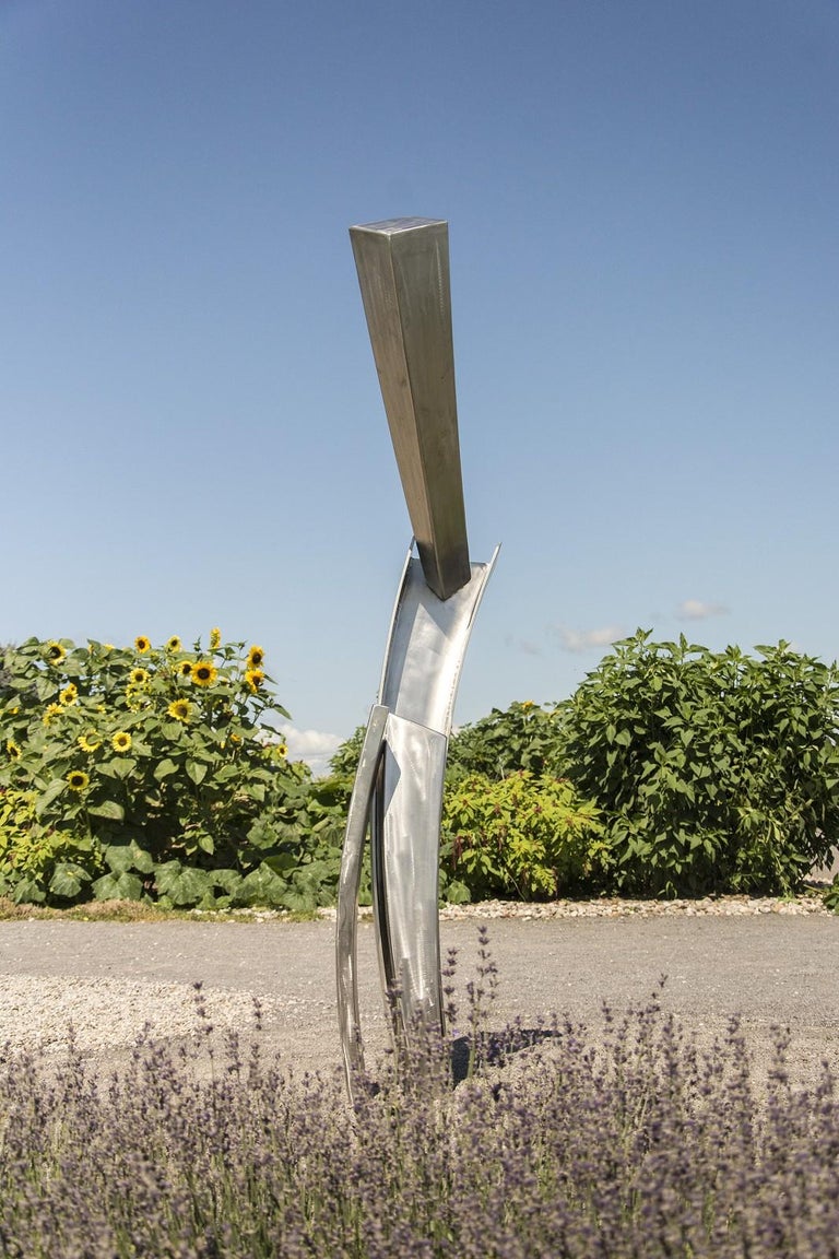 Claude Millette - Ascendance II - large, dynamic, minimalist, stainless ...