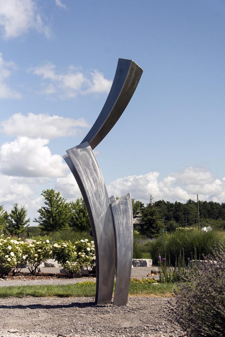 Claude Millette - Ascendance II - large, dynamic, minimalist, stainless ...