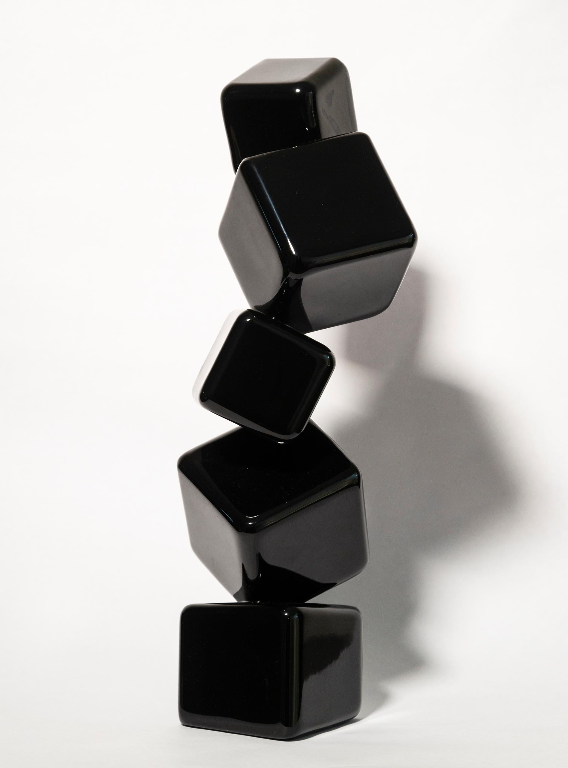 Claude Millette - Effervescence Black VII - geometric, abstract, powder ...