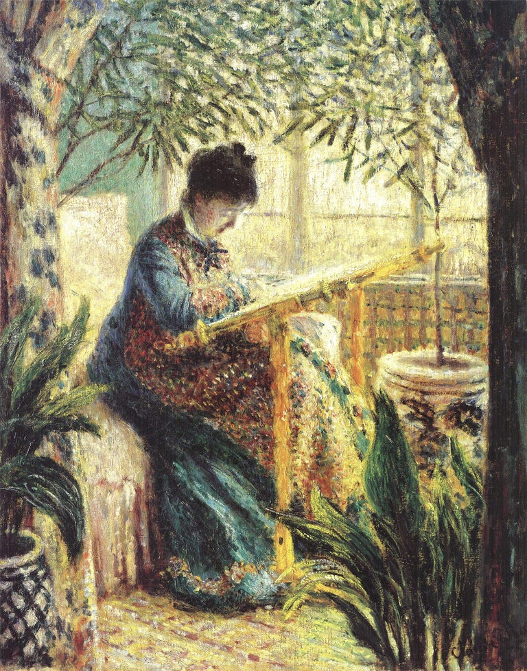 1994 Claude Monet 'Camille Au Metier' Impressionism Offset Lithograph ...