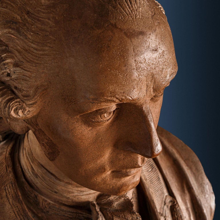 Claude Munier, Bust of Gentleman, 1780 For Sale at 1stDibs