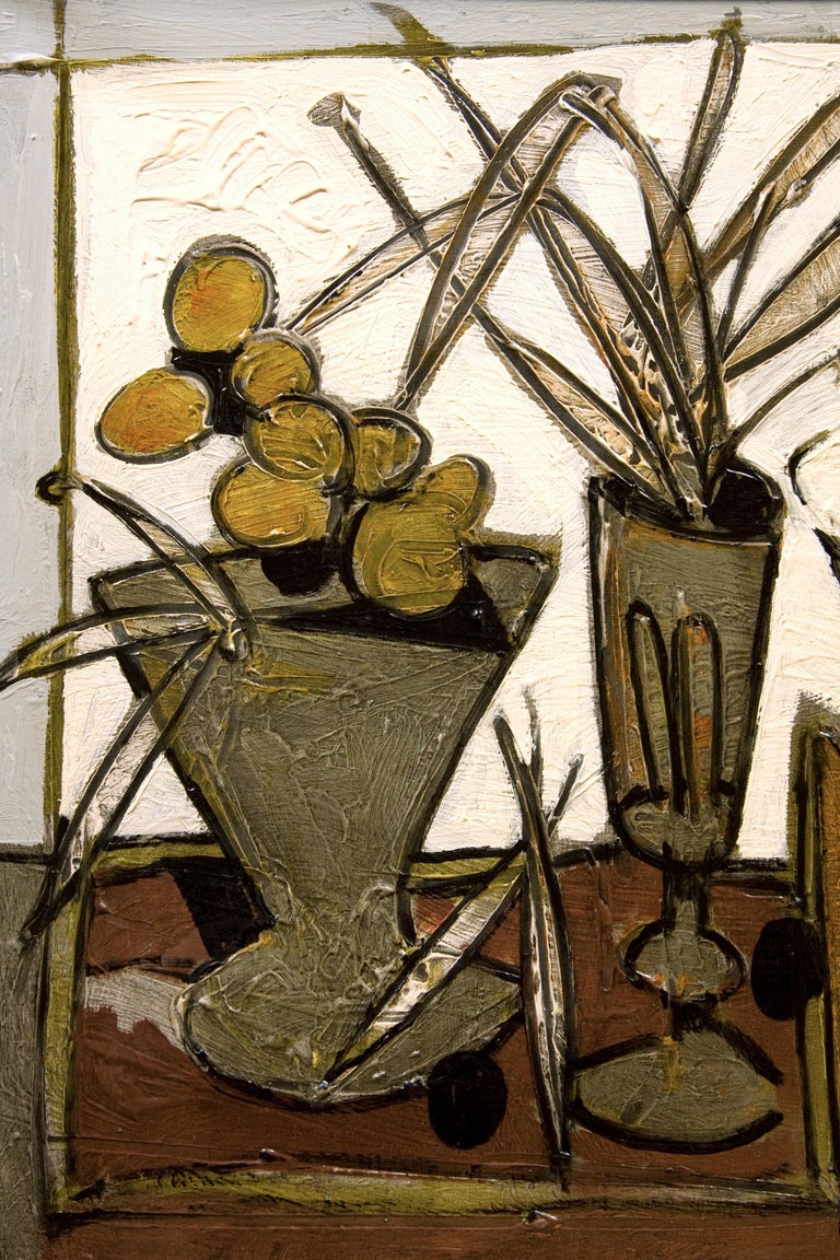 Claude Venard - Nature morte aux deux coupes de verre (Still-life with ...