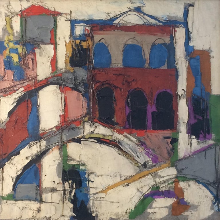 Claude Venard - "Venice Canal, Italy" Claude Venard, French Post-Cubist ...