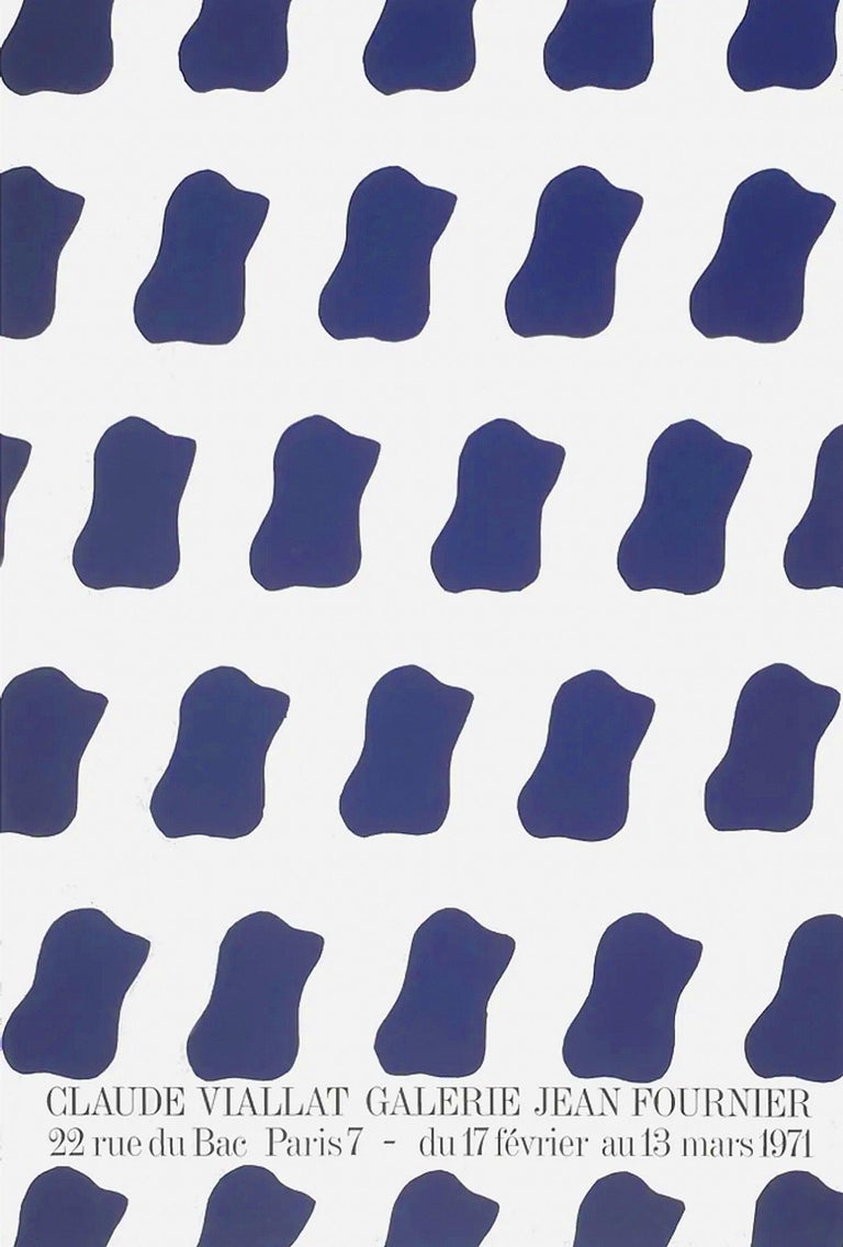 Claude Viallat, Original 1971 Exhibition Poster, Galerie Jean Fournier ...