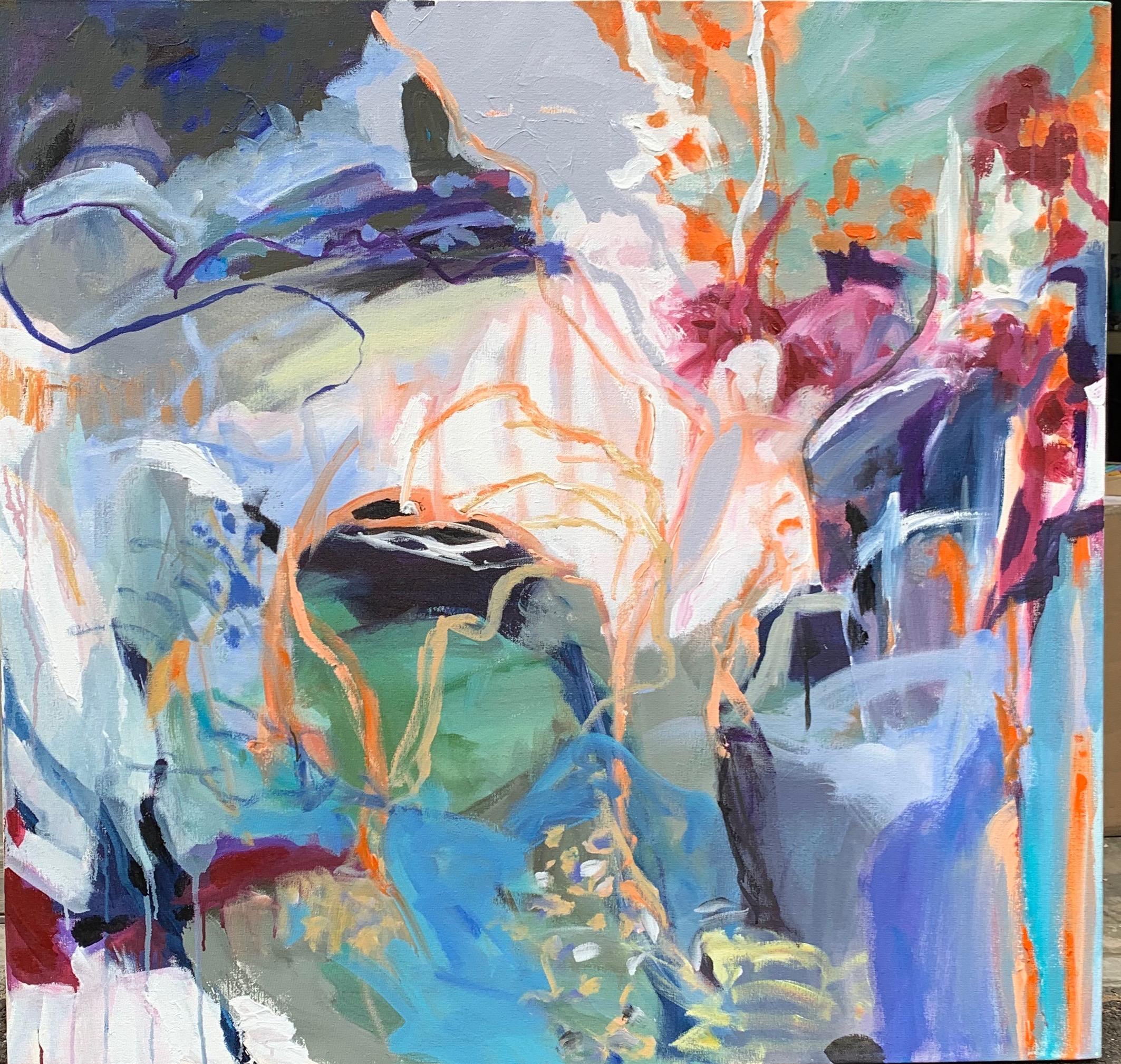 Untitled Acrylic Painting on Canvas Art & Collectibles Painting etna.com.pe