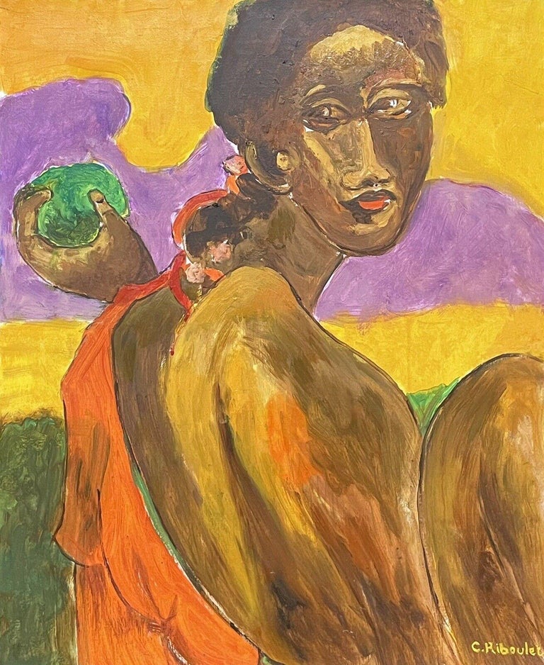 Claudine Riboulet - CLAUDINE RIBOULET (French 1924-2013) LARGE SIGNED ...