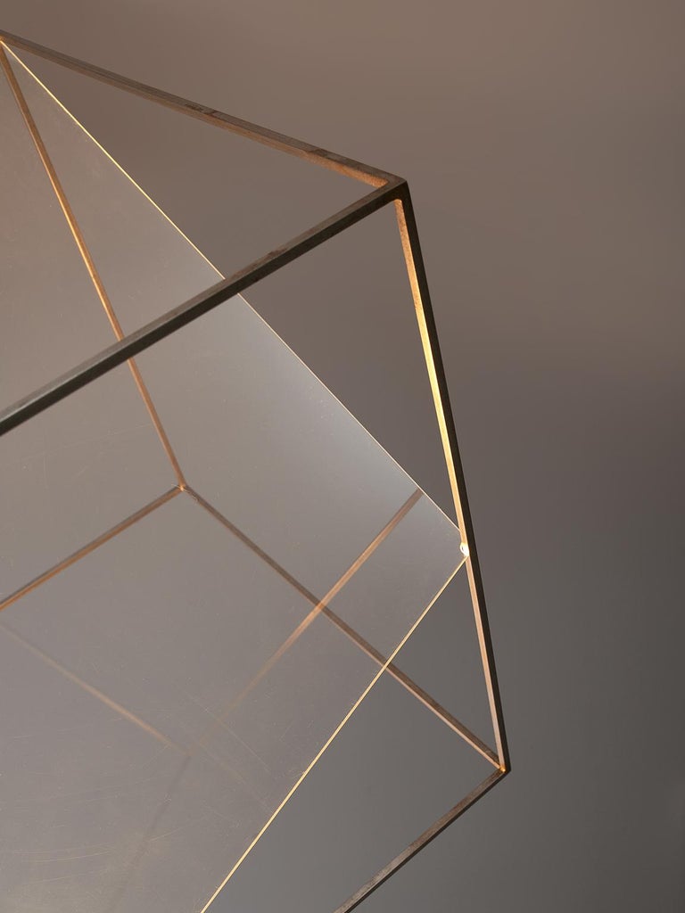 Claudio Salocchi for Lumen Form, 'Tulpa' Lamp, Marble, Acrylic, Chrome ...