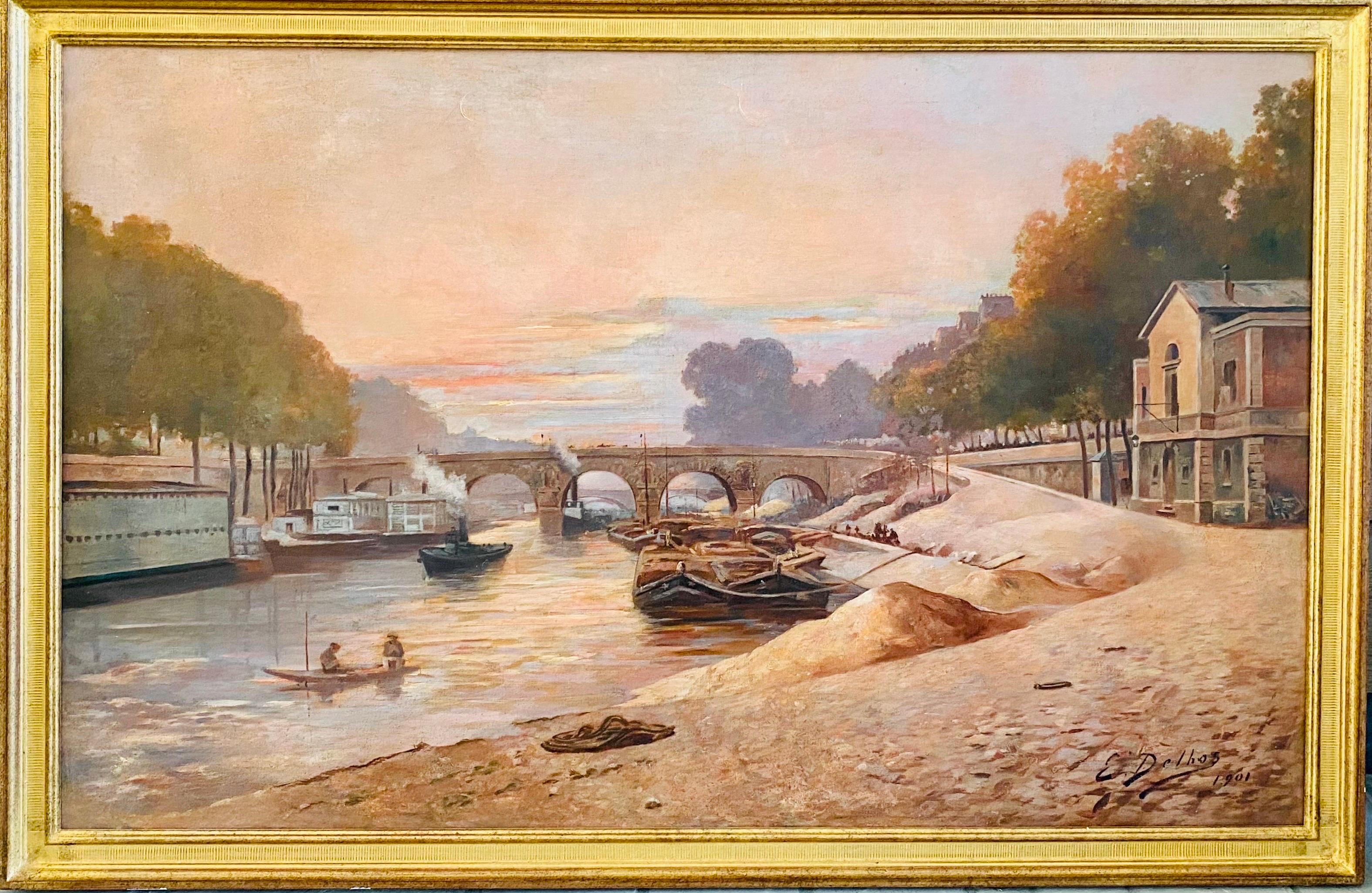 19th century French impressionist painting - Cityscape of Venice by ...