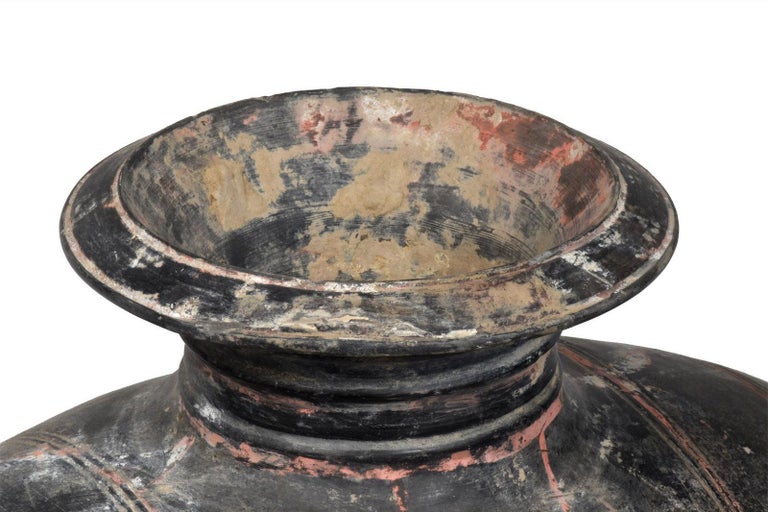 Clay and Polychrome Cocoon Vase, Han Dynasty ‘206-BC-220 AD’, China at ...