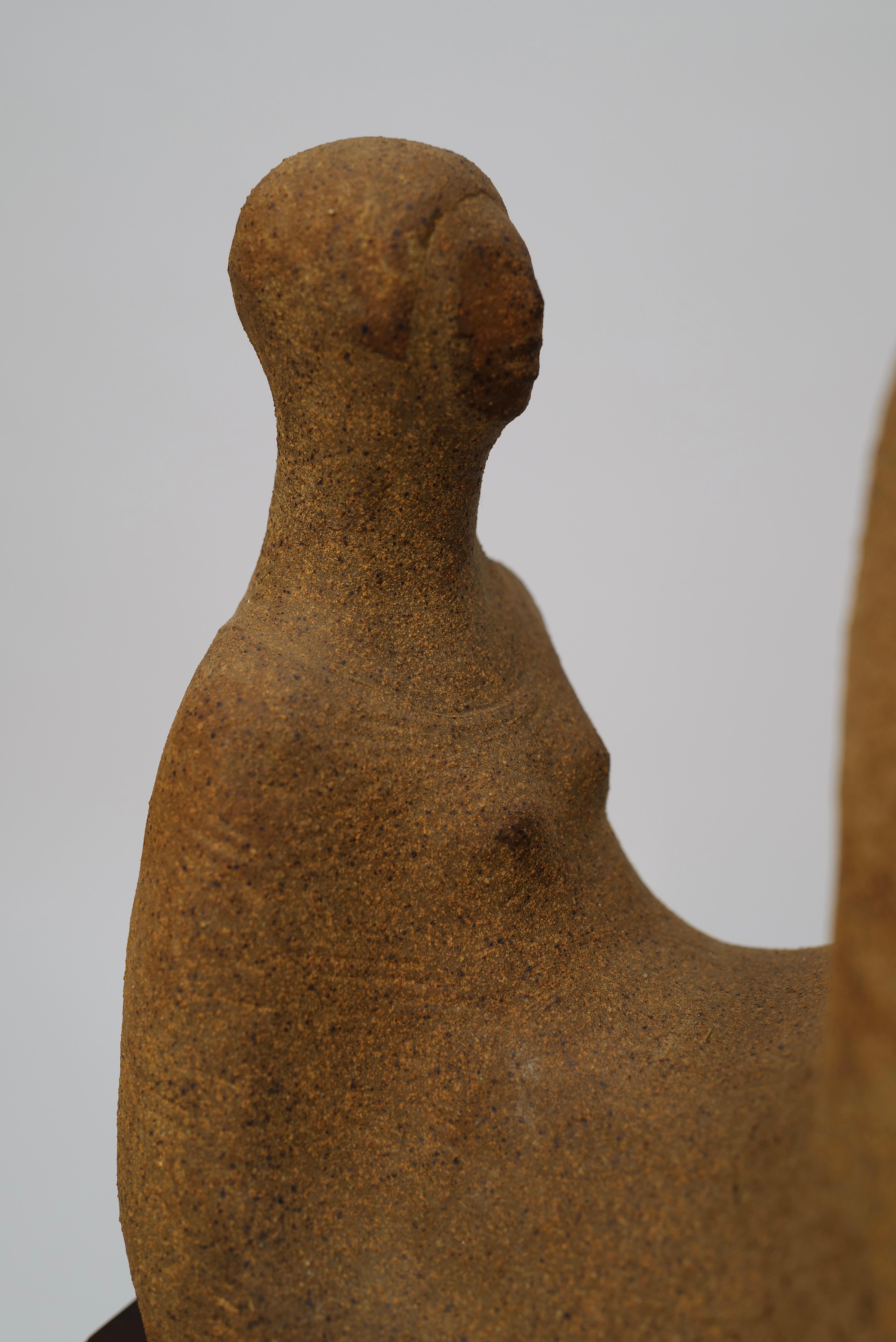 Clay Figurative Sculpture by Donna J. Dudley For Sale at 1stDibs