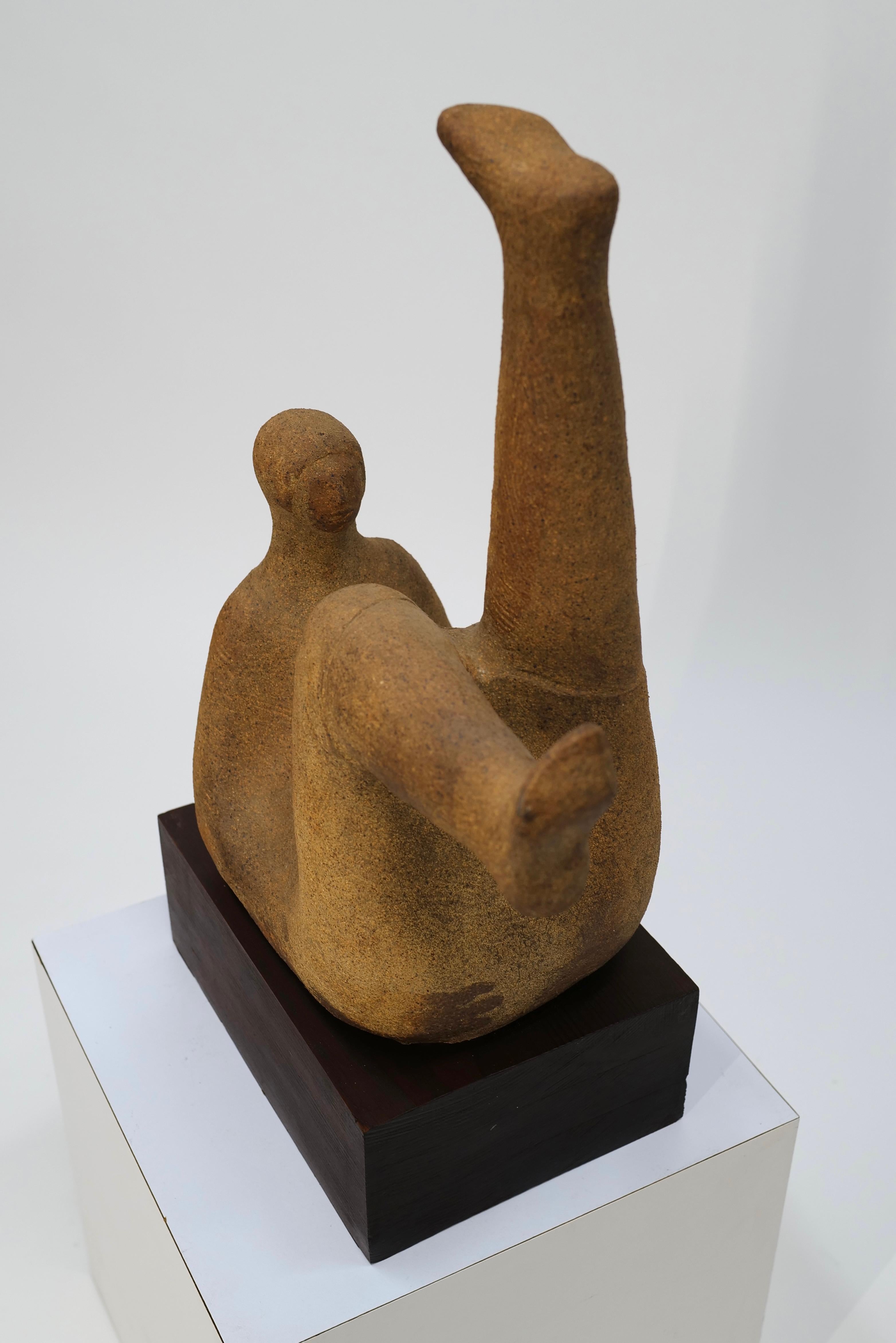 Clay Figurative Sculpture by Donna J. Dudley For Sale at 1stDibs