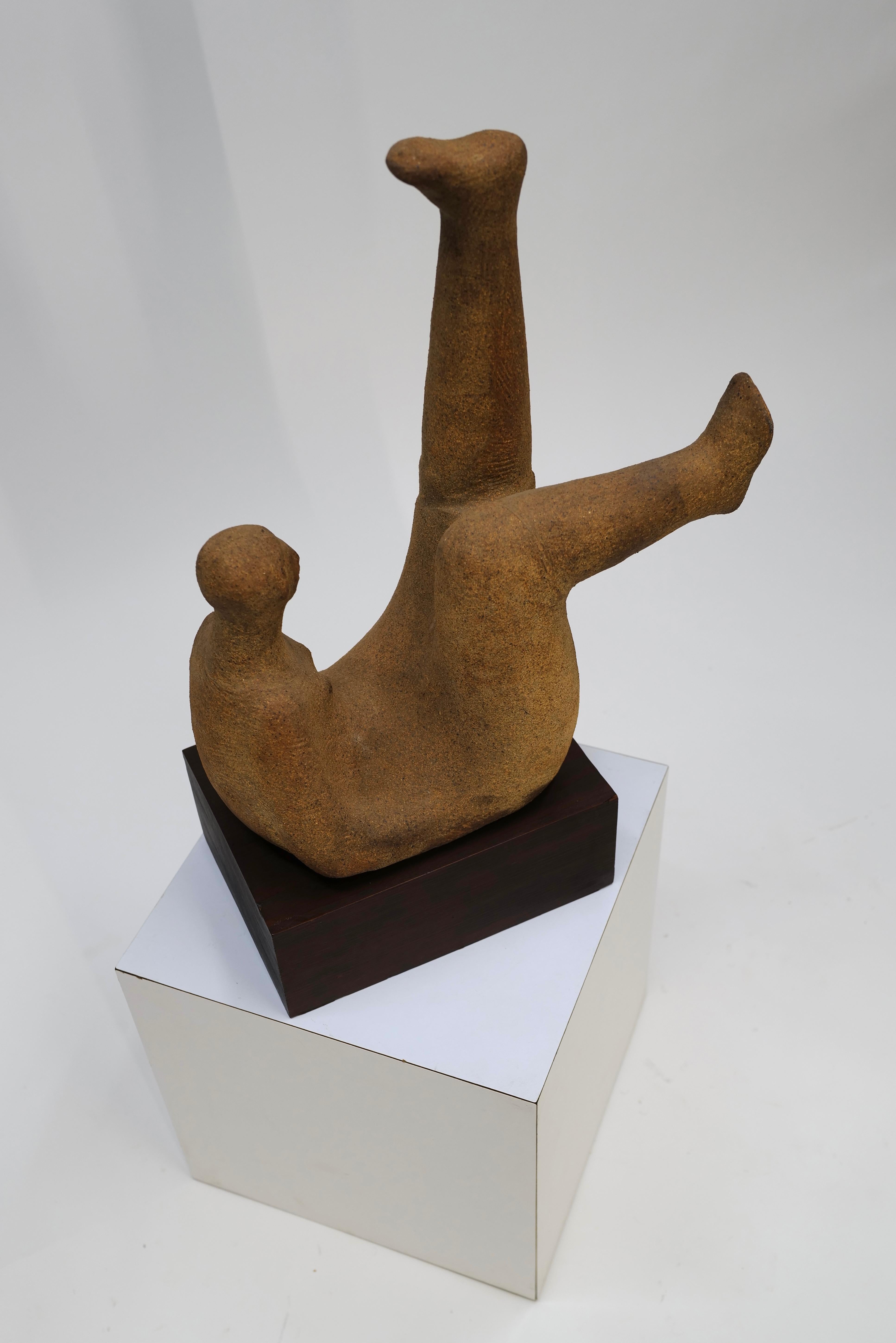 Clay Figurative Sculpture by Donna J. Dudley For Sale at 1stDibs
