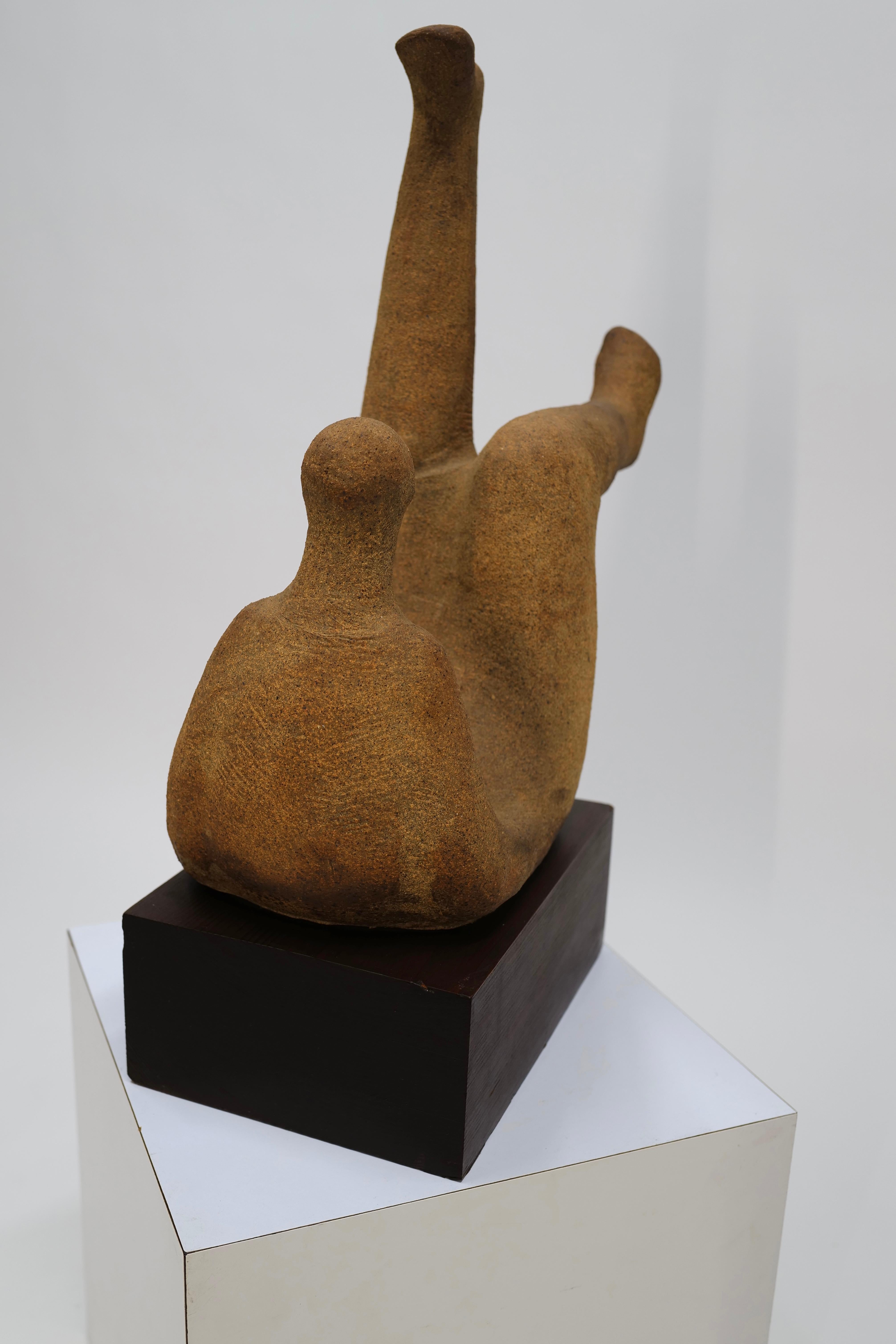 Clay Figurative Sculpture by Donna J. Dudley For Sale at 1stDibs