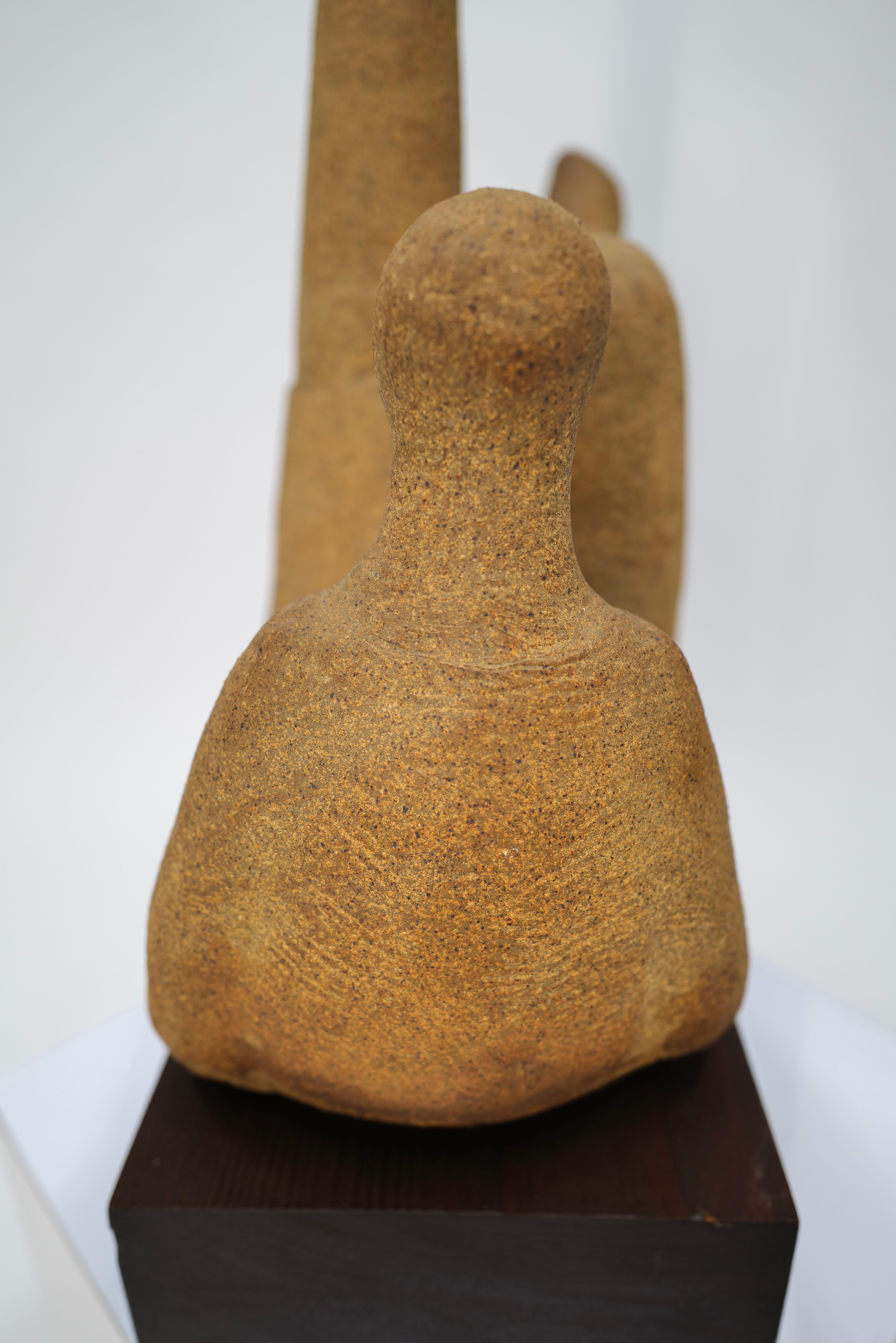 Clay Figurative Sculpture by Donna J. Dudley For Sale at 1stDibs