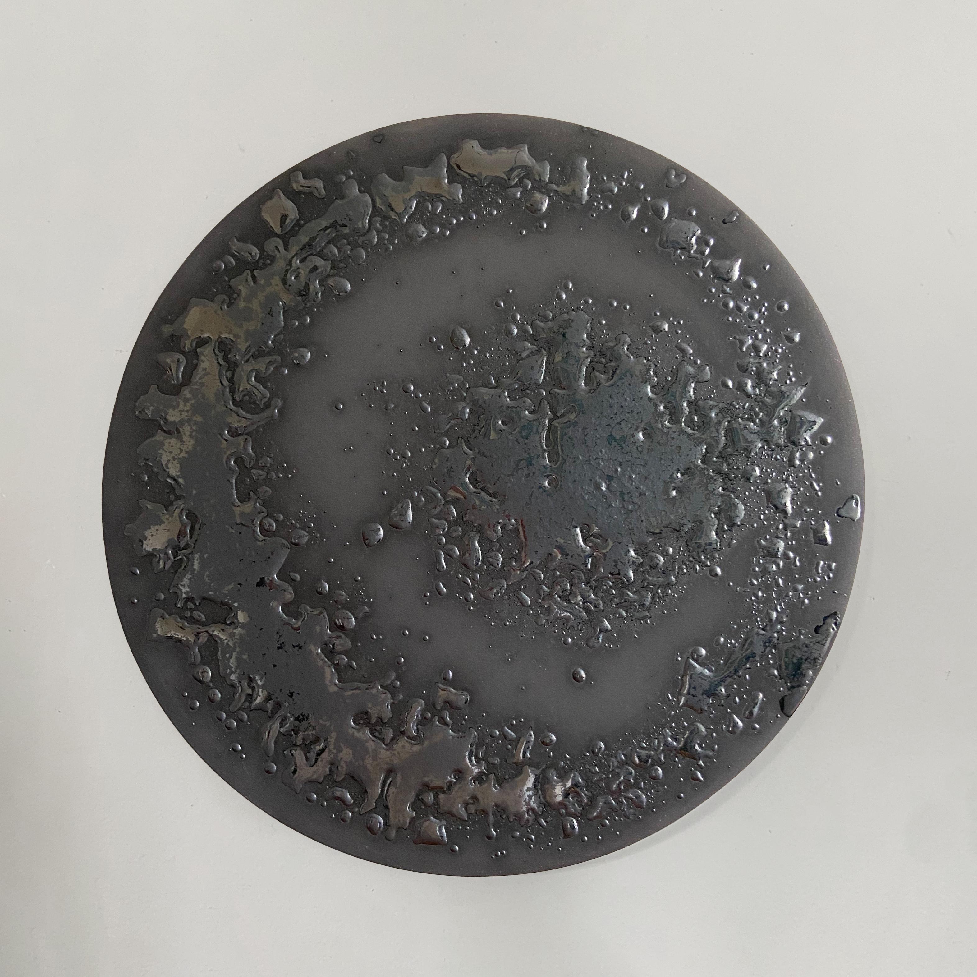 Clay Painting by Olivia Barry / by Hand: "December Moon", Glazed ...