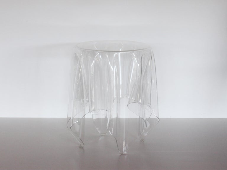 Clear Acrylic Illusion Side Table by John Brauer for Essey at 1stDibs ...