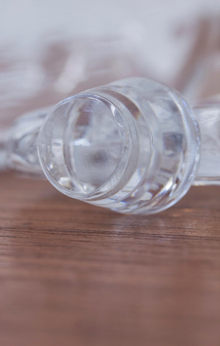 Clear Glass "People" Decanter by Erik Höglund, Boda, Sweden, 1950s For ...