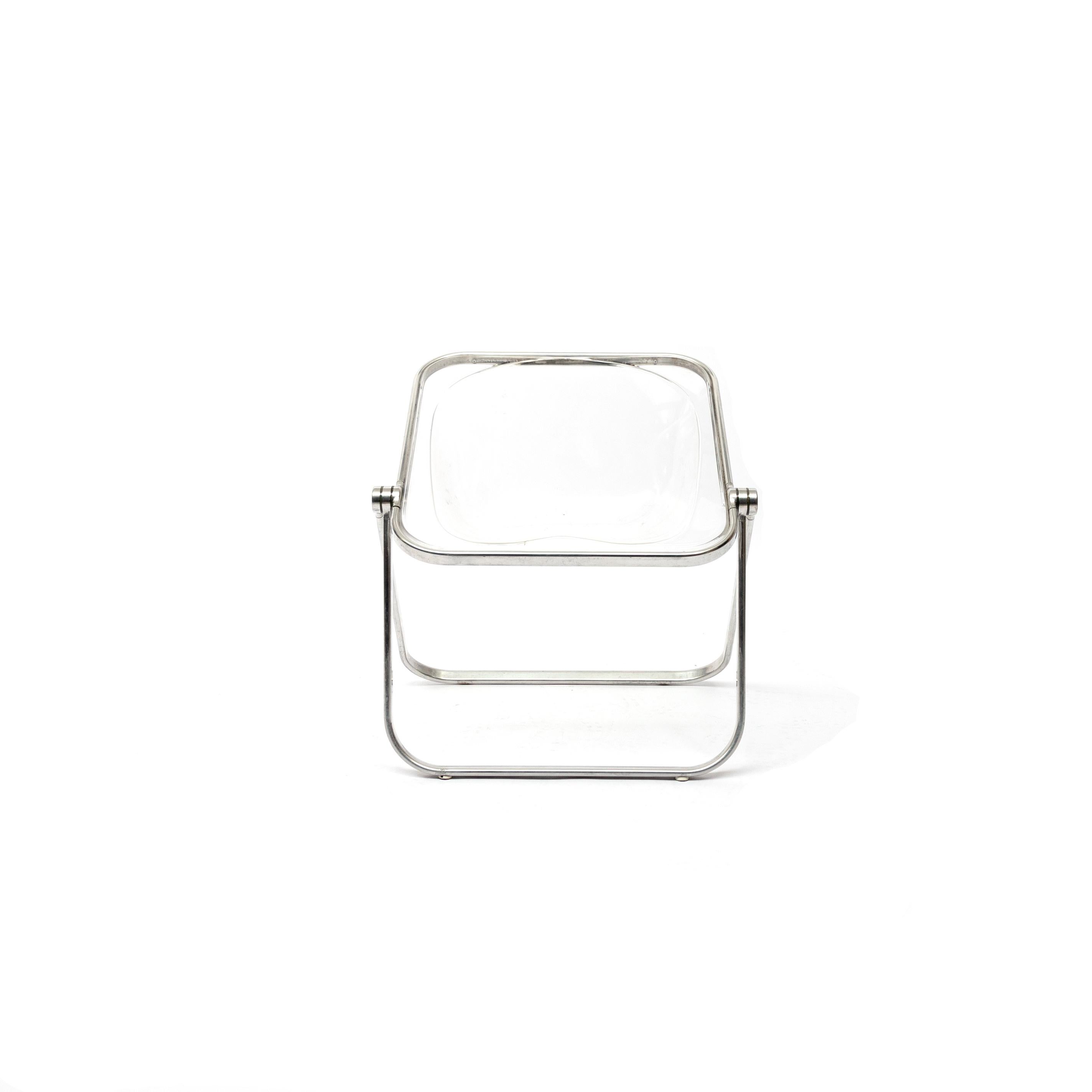 Clear Plona Chair by Giancarlo Piretti for Castelli, circa 1970, Italy ...