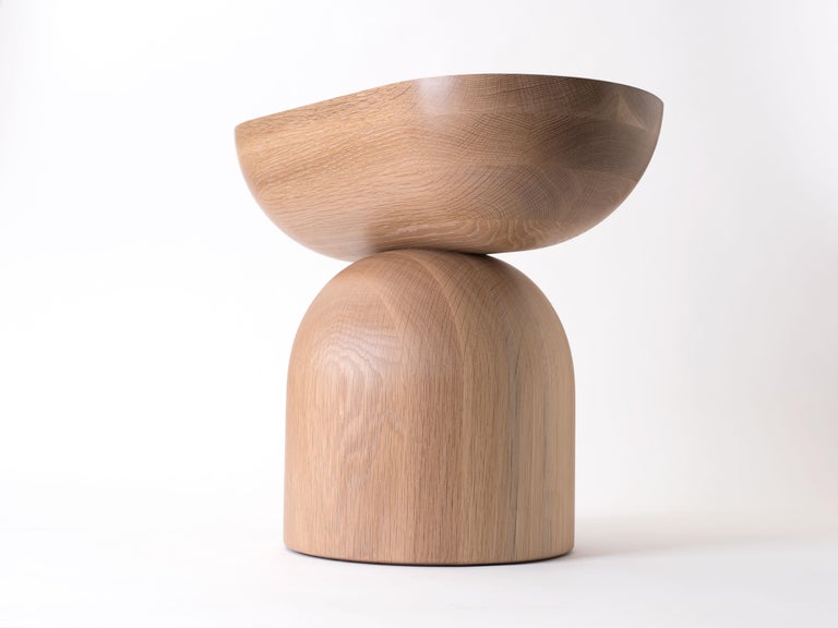 Cleave Side Table, Contemporary Sculptural Solid Wood End Table For ...