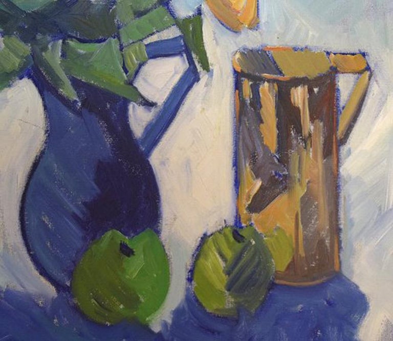 Clemmen Clemmensen, Danish Painter, Still Life with Flowers, 1961 at ...