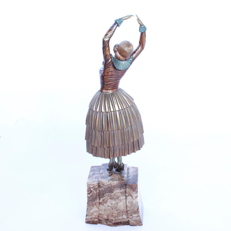 Demétre Chiparus "Cleo" Cold Painted Bronze Sculpture Signed Chiparus ...