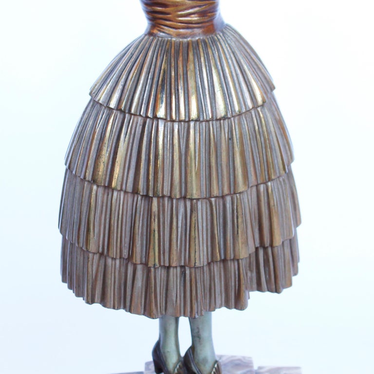 Demétre Chiparus "Cleo" Cold Painted Bronze Sculpture Signed Chiparus ...