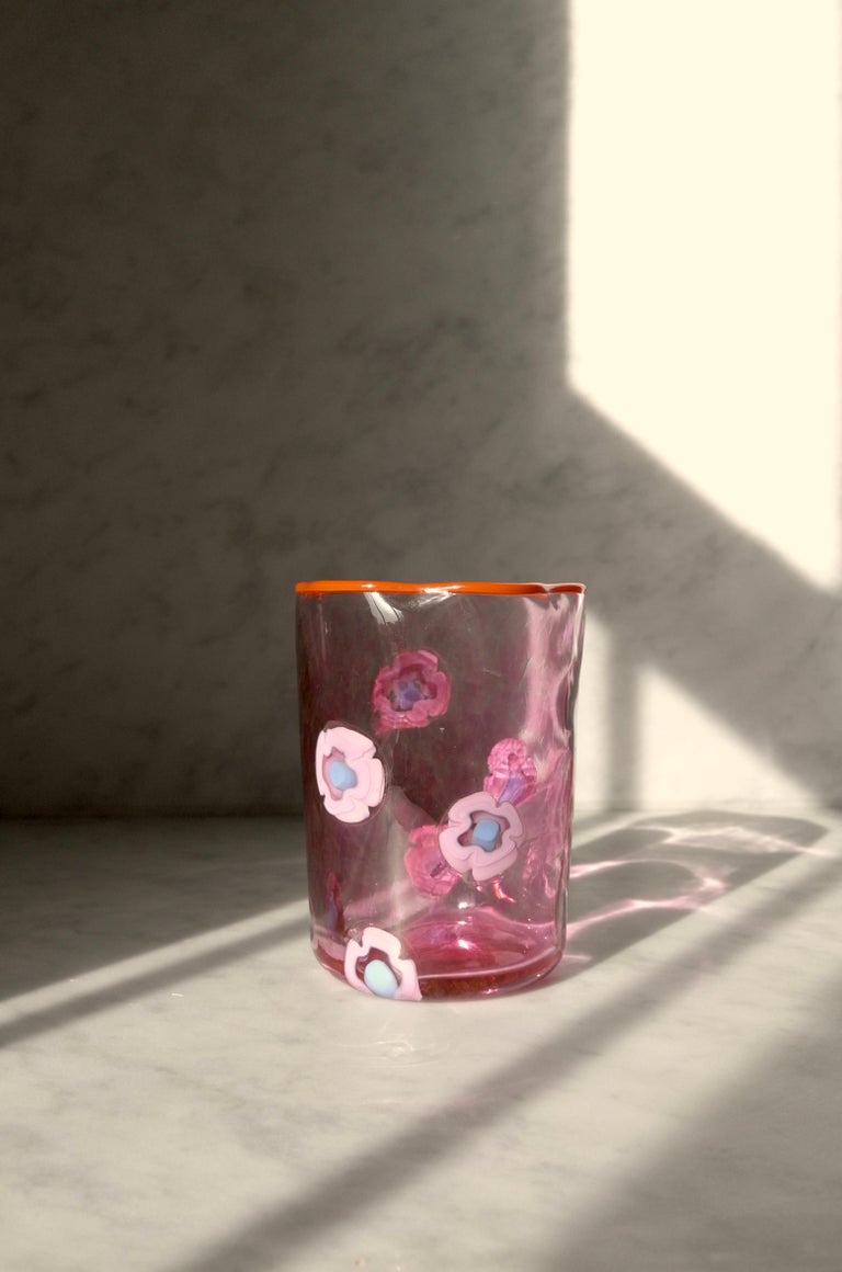 Cleo Drinking Glass 'Goto' by el mono home. Hand Blown in Murano. For ...