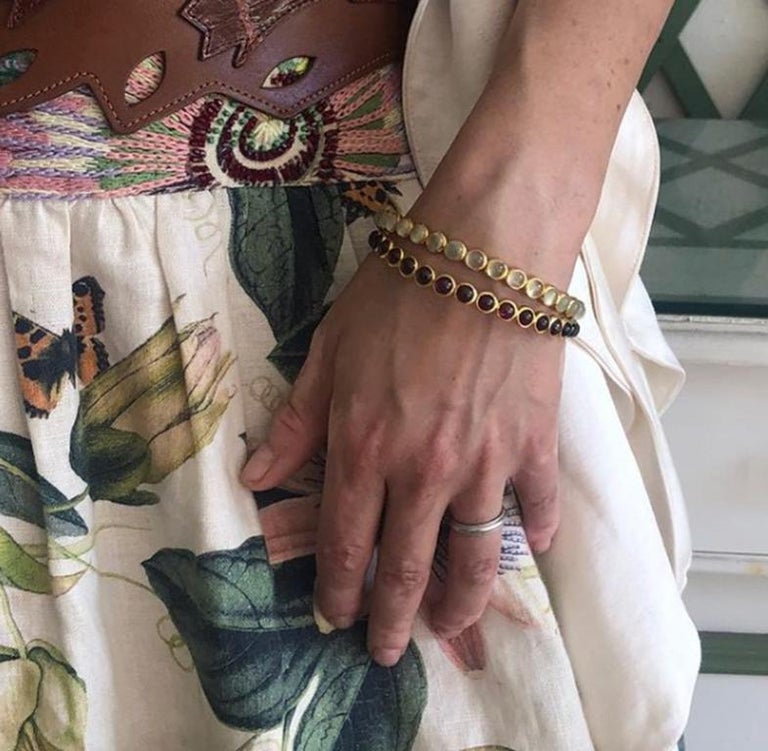 Cleopatra's Candy Bangle Bracelet in Sterling Silver with Citrine and ...