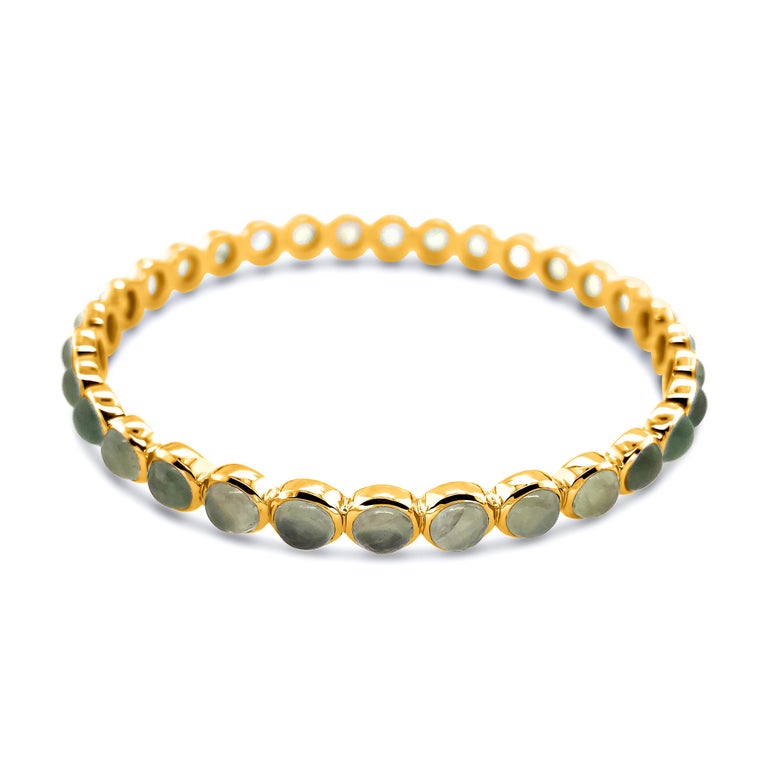 Cleopatra's Candy Bangle Bracelet in Sterling Silver with Citrine and ...