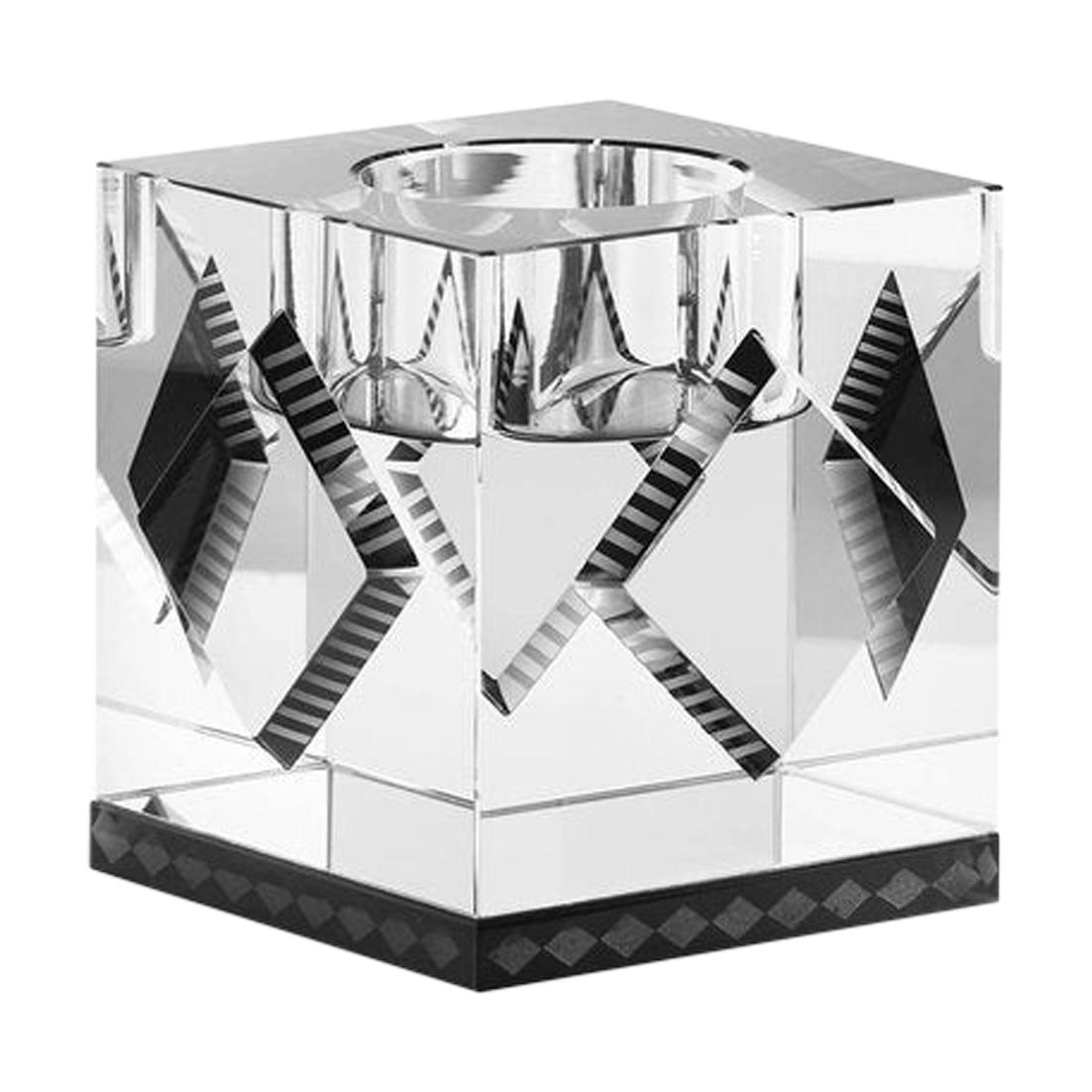 Queens Crystal T-Light Holder, Handsculpted Contemporary Crystal For ...