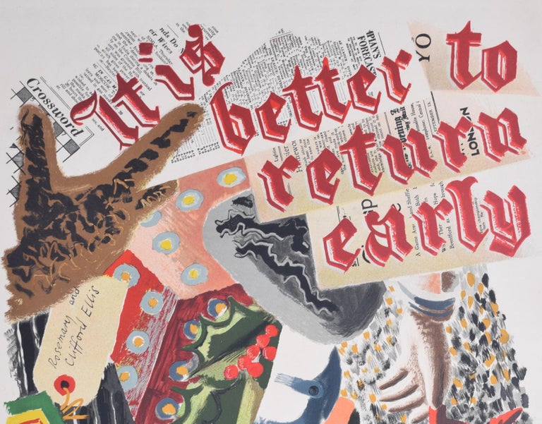 Clifford & Rosemary Ellis - London Transport Return Early Christmas poster by Clifford and ...