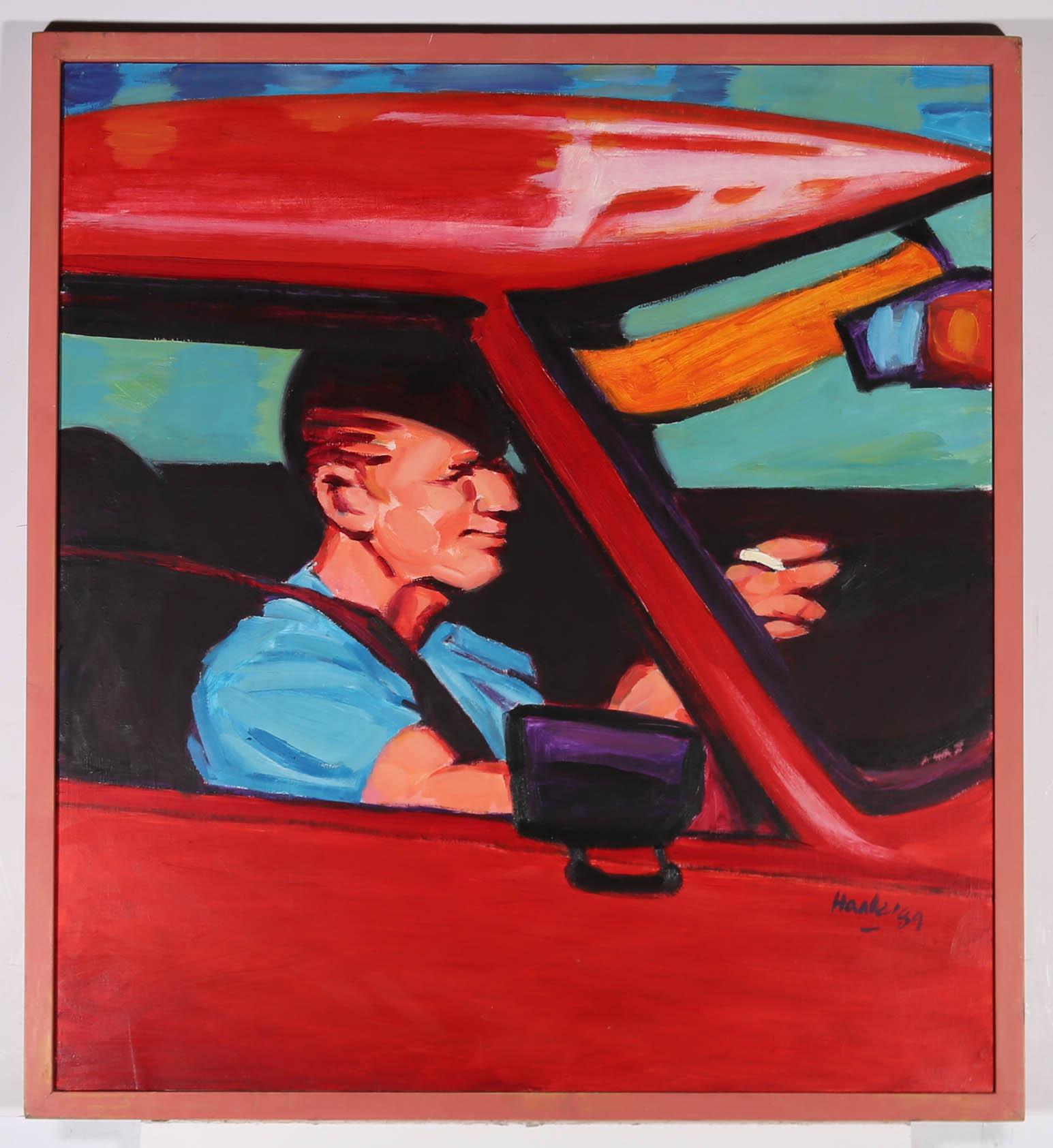 Clifford Hanley - Clifford Hanley (1948-2021) - 1989 Oil, A Happy ...