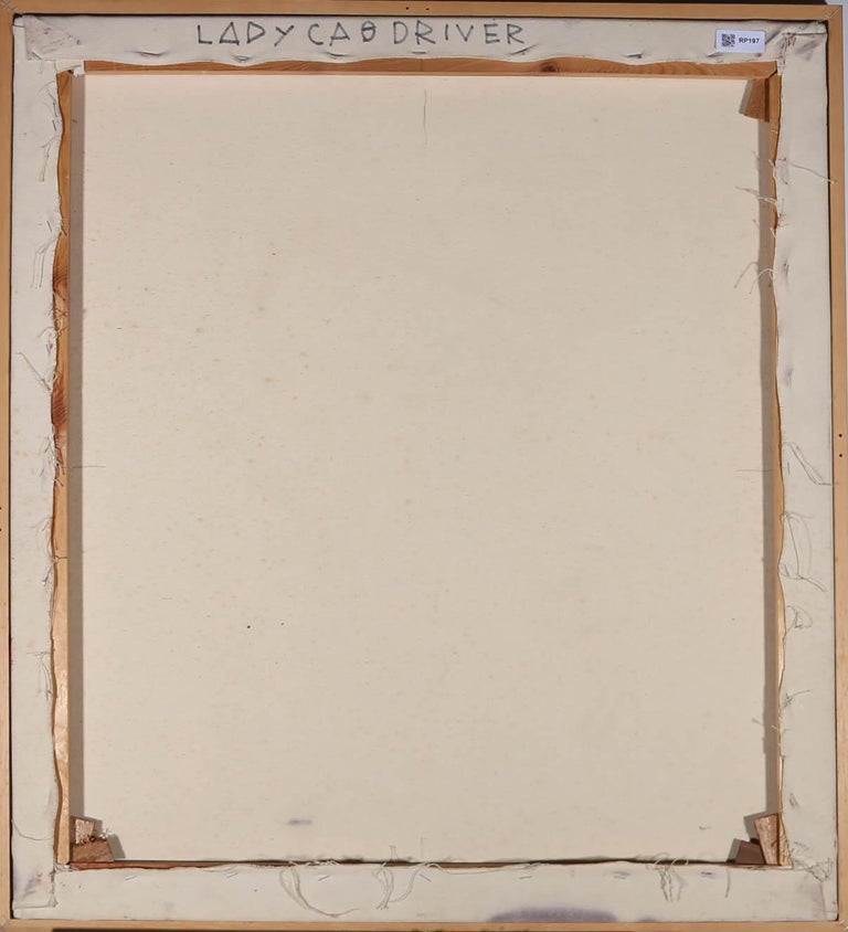 Clifford Hanley - Clifford Hanley (1948-2021) - 1996 Oil, Lady Cab ...