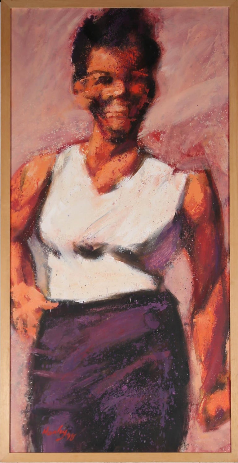 Clifford Hanley - Clifford Hanley (1948-2021) - 1998 Oil, Juicy Fruit ...