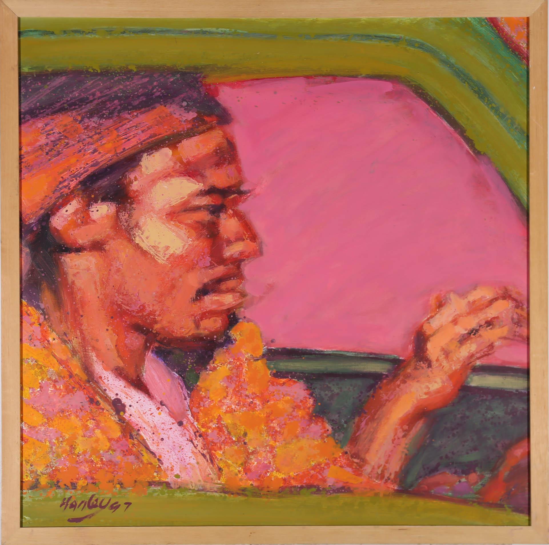 Clifford Hanley - Clifford Hanley (1948-2021) - Framed 1995 Oil, Hand ...