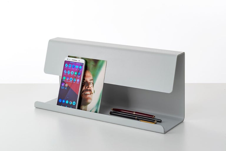 Cling Shelf, Bent Metal, Grey Painted, Minimalist Modern Design For ...