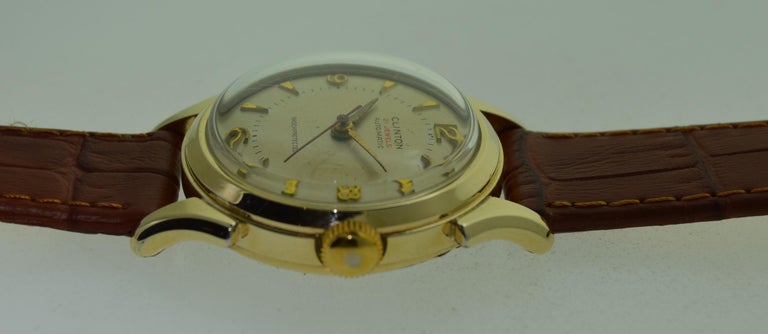 Clinton Gold Filled Art Deco Automatic Watch with Original Dial, circa ...