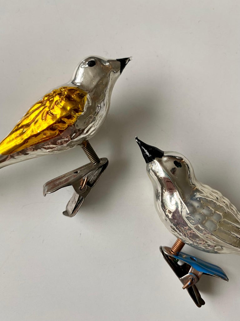 Clip-on Midcentury Birds, Christmas ornaments, ca. 1960s For Sale at ...