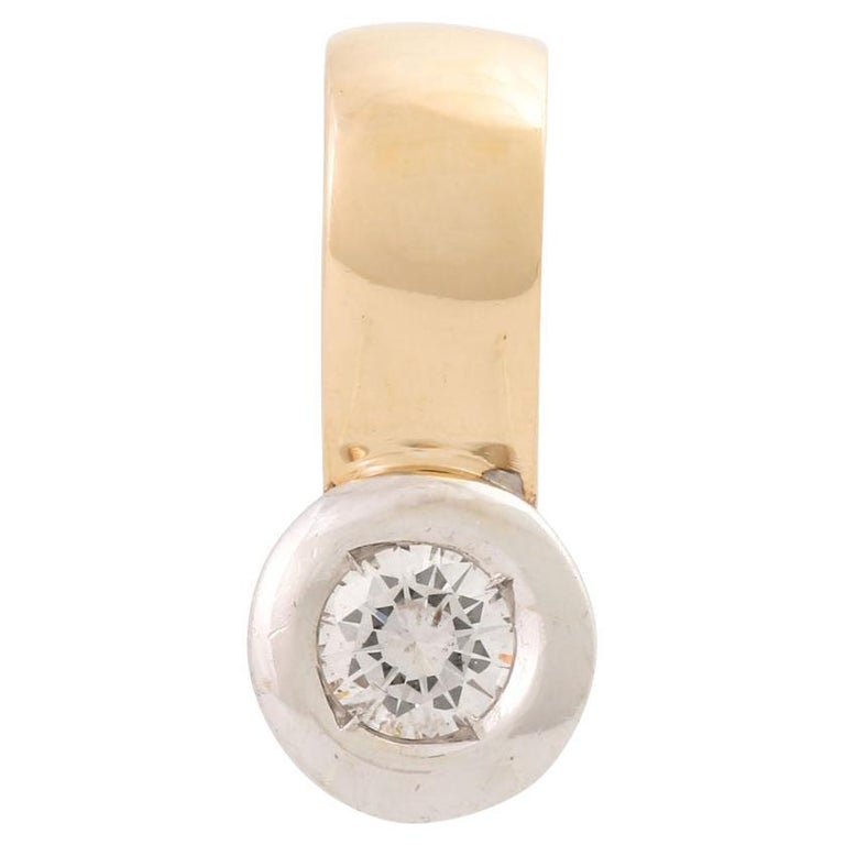 Clip pendant with brilliant approx. 0.32 ct, For Sale at 1stDibs