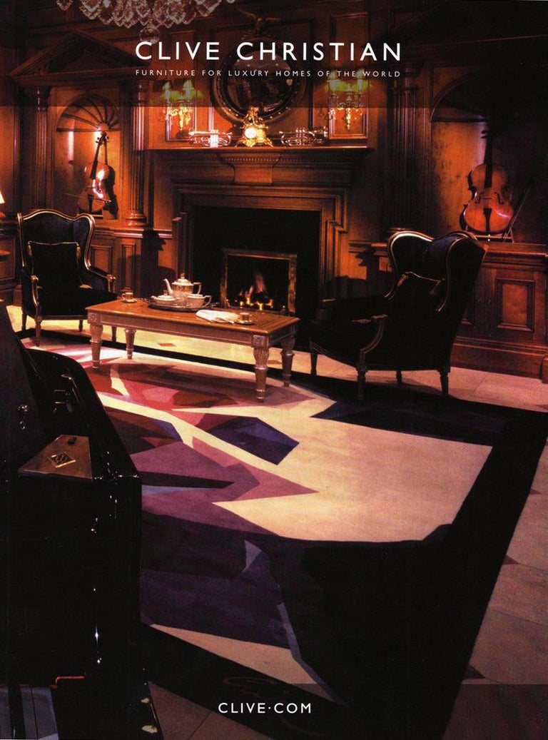 Clive Christian, Rose 1872 Rug, New Zealand Wool Modern For Sale at 1stDibs