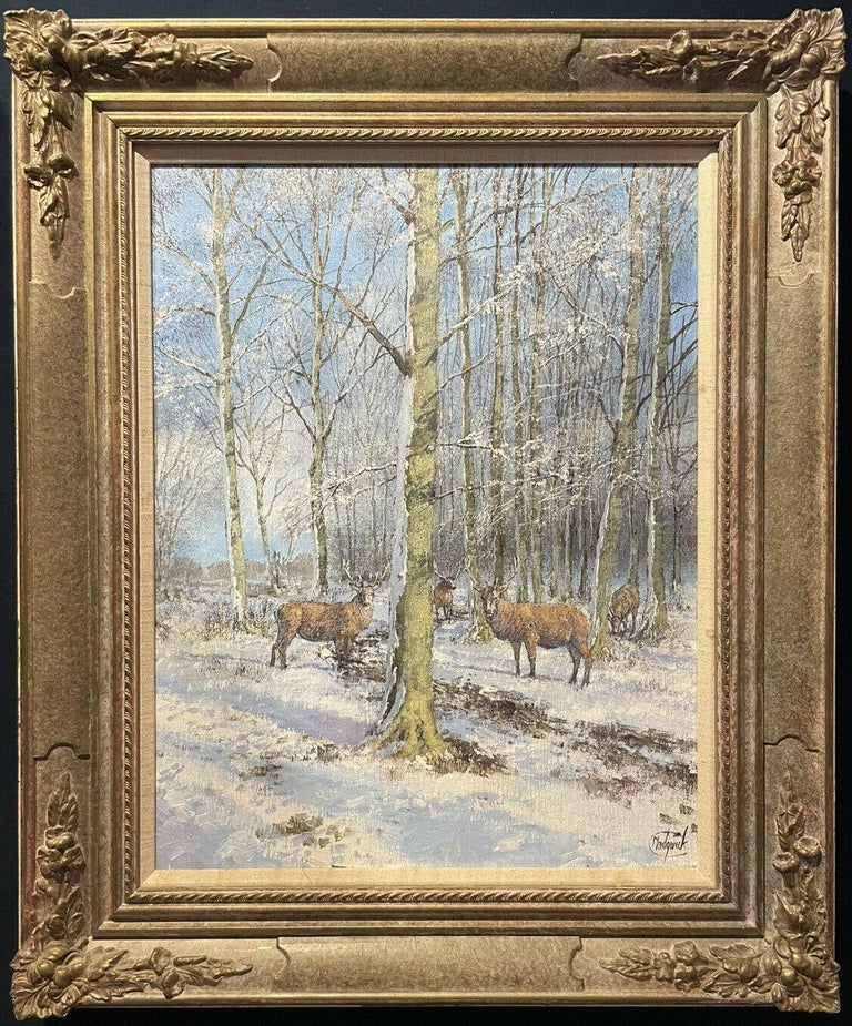 Clive Madgwick - CLIVE MADGWICK (1934-2005) SIGNED OIL - STAGS IN ...