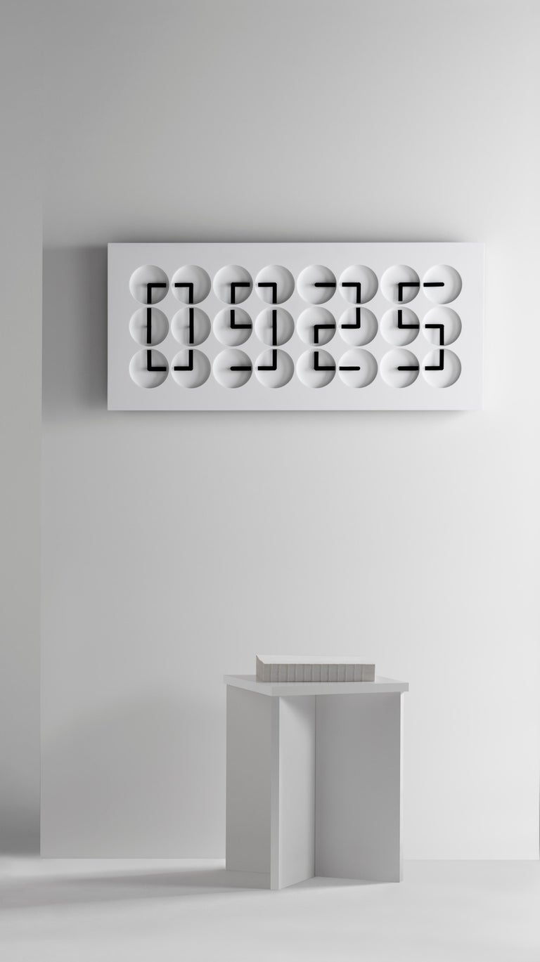 ClockClock 24 White by Humans since 1982, Wall Clock For Sale at 1stDibs